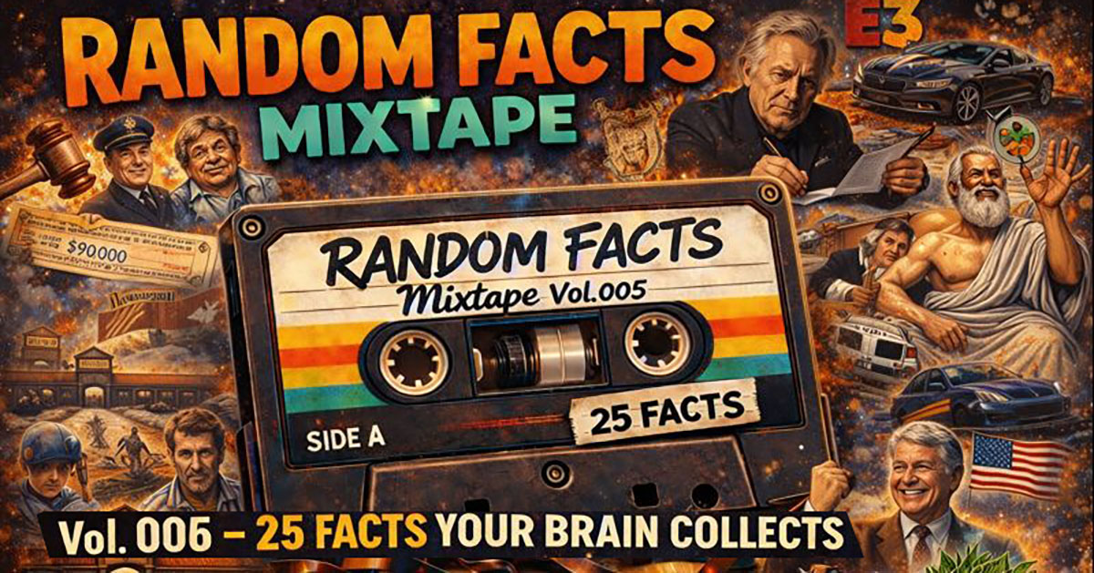 Random Facts Mixtape Vol. 006 – 25 Facts Your Brain Collects - Fact Paw